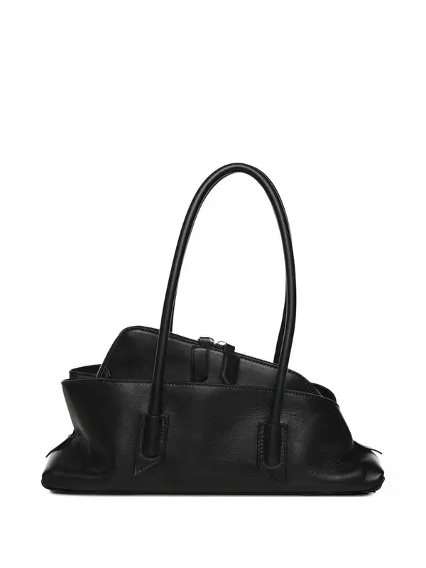 Attico Zip Shoulder Bag - Black
