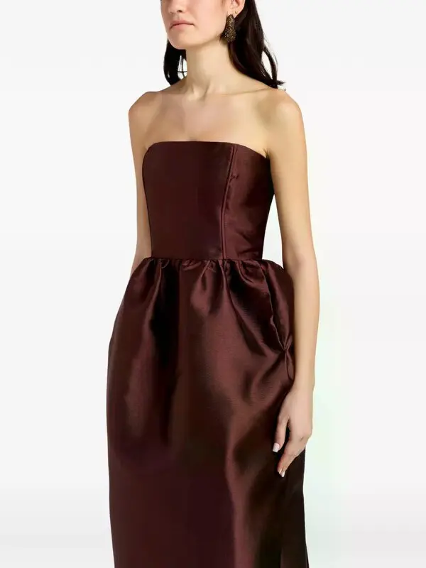 MARQUES' ALMEIDA Strapless Gathered Maxi Dress