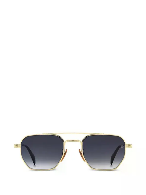 DB EYEWEAR BY DAVID BECKHAM Geometric Sunglasses - Gold