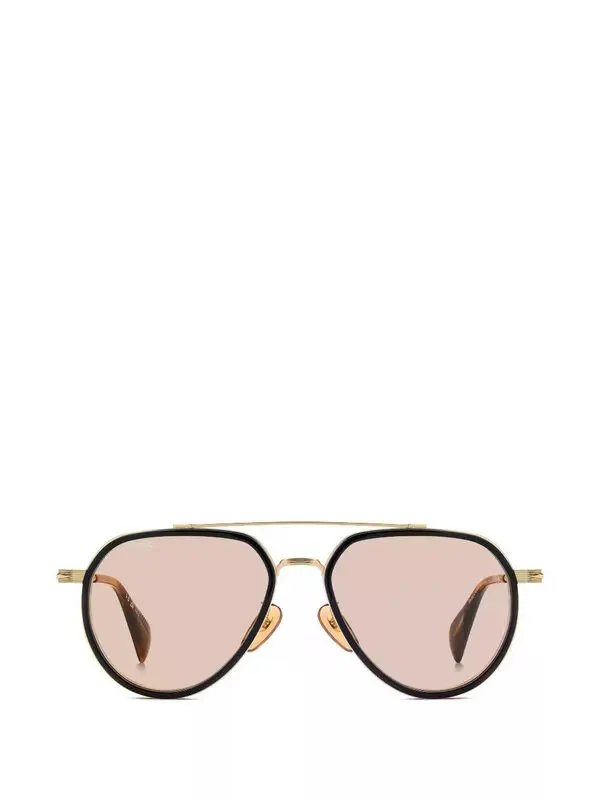 DB EYEWEAR BY DAVID BECKHAM Pilot-frame Sunglasses - Gold