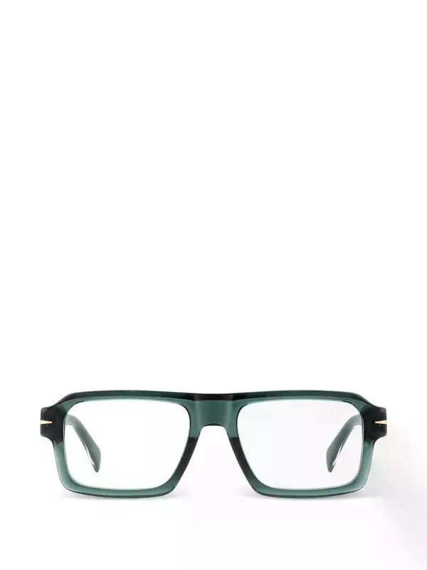 DB EYEWEAR BY DAVID BECKHAM Square-frame Eyeglasses - Green