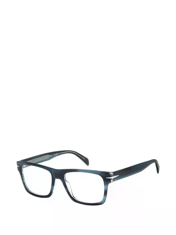DB EYEWEAR BY DAVID BECKHAM Square Frame Glasses - Blue