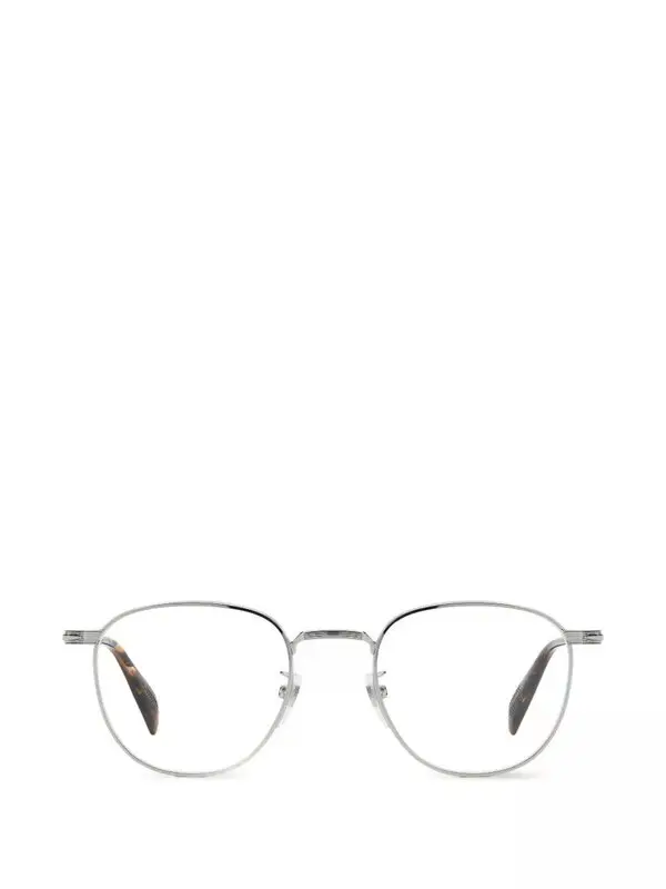 DB EYEWEAR BY DAVID BECKHAM Round-frame Metal Glasses - Silver