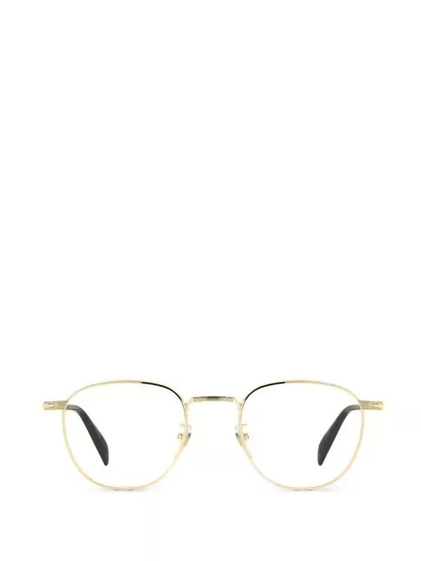 DB EYEWEAR BY DAVID BECKHAM Round-frame Metal Eyeglasses - Gold