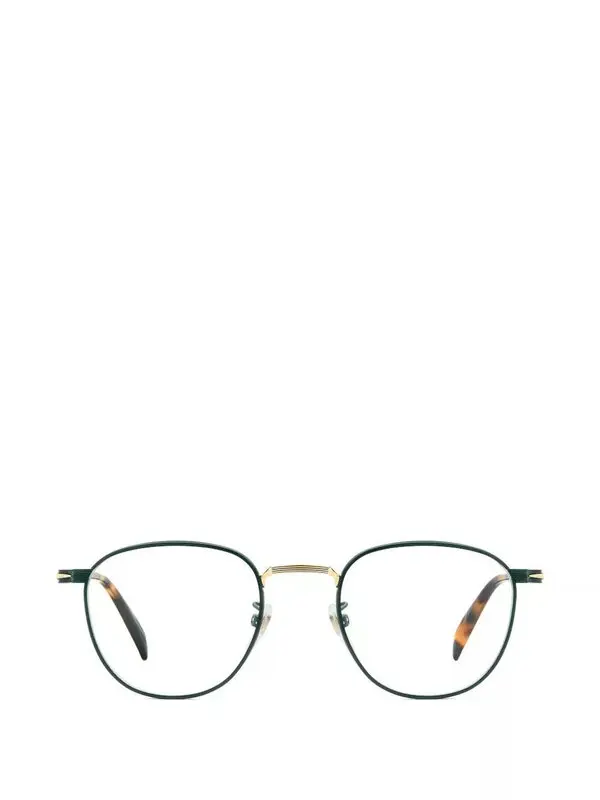 DB EYEWEAR BY DAVID BECKHAM Round-frame Metal Glasses - Green