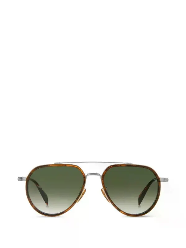DB EYEWEAR BY DAVID BECKHAM Browline Sunglasses - Silver
