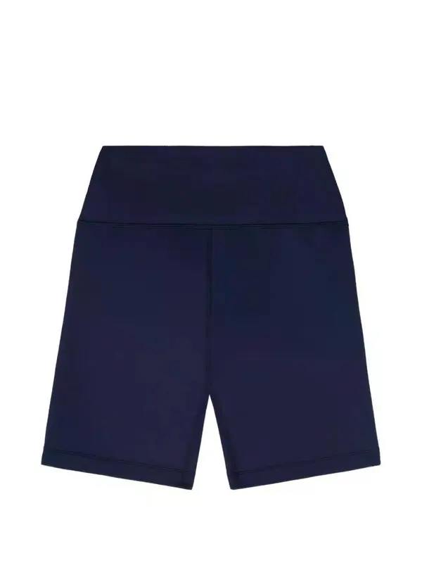 SPORTY & RICH High-waisted Logo Shorts - Blue