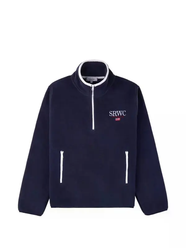 SPORTY & RICH Zip Fleece Jacket