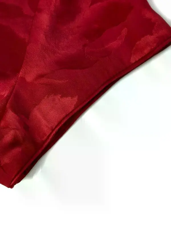 Shanghai Tang Floral Print Dress - Red