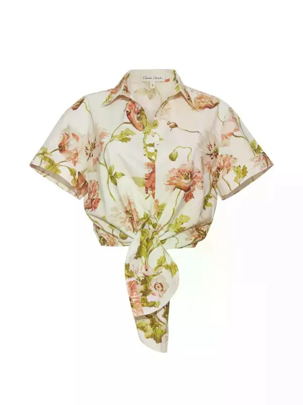 Cara Cara Asbury Floral-pattern Shirt - Neutrals
