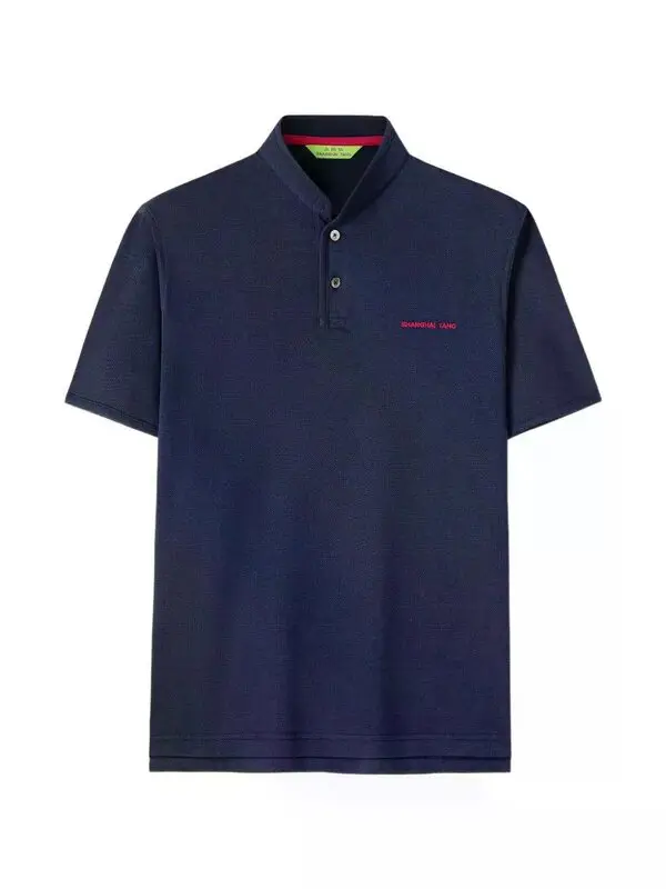 Shanghai Tang Horse-embroidery Polo Top