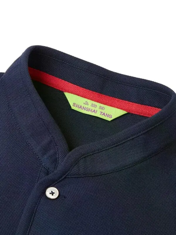 Shanghai Tang Horse-embroidery Polo Top