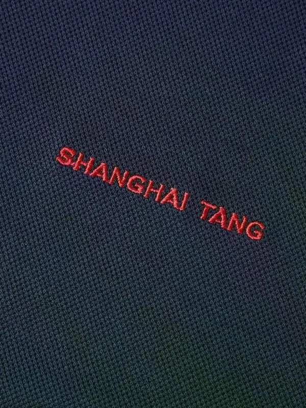 Shanghai Tang Horse-embroidery Polo Top