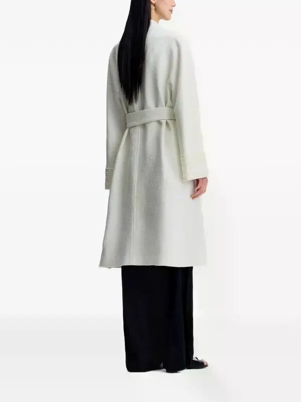 Shanghai Tang Embroidered Belted Coat