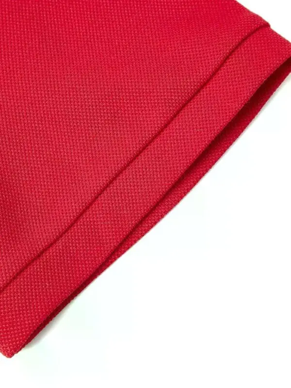 Shanghai Tang Horse-embroidery Polo Top - Red