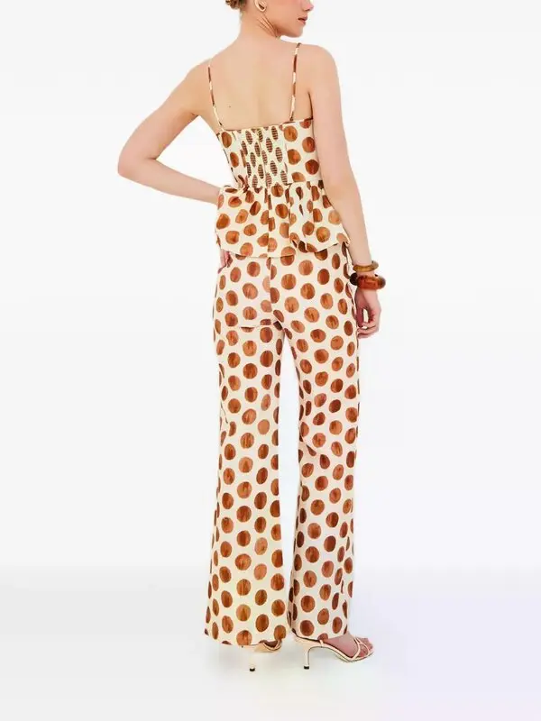 Cara Cara Sunflower Polka-dot-pattern Trousers