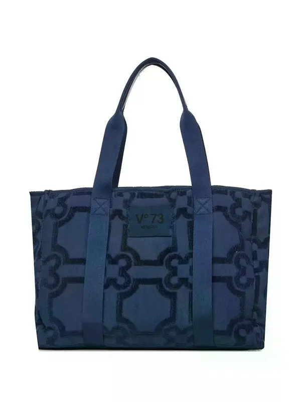 V°73 Geometric Pattern Tote Bag