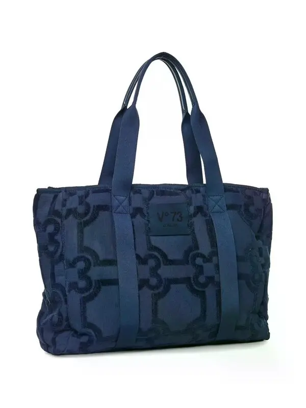 V°73 Geometric Pattern Tote Bag