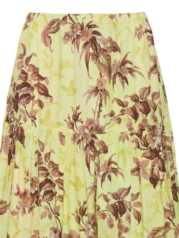 Cara Cara Melanie Tiered Skirt - Yellow