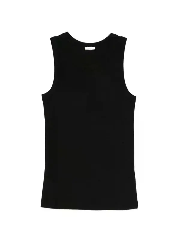JOSEPH Ribbed Vest - Black