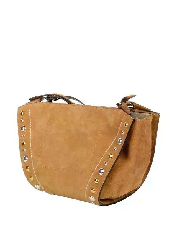 GIANNI CHIARINI Bloom Studded-embellishments Tote Bag - Brown