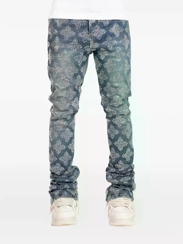 GUAPI Crystal-embellishment Jeans