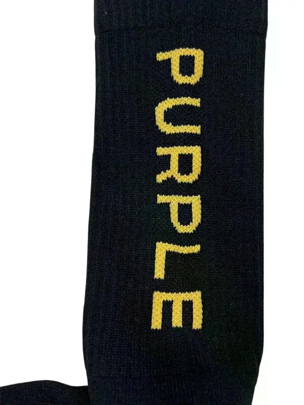 PURPLE BRAND Logo-embellished Ankle Socks