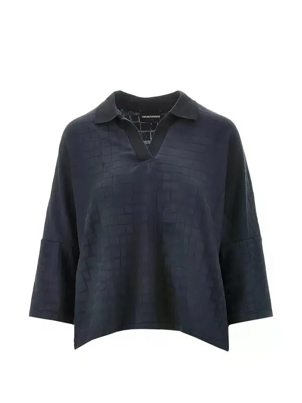 Emporio Armani Polo-collar T-shirt - Blue
