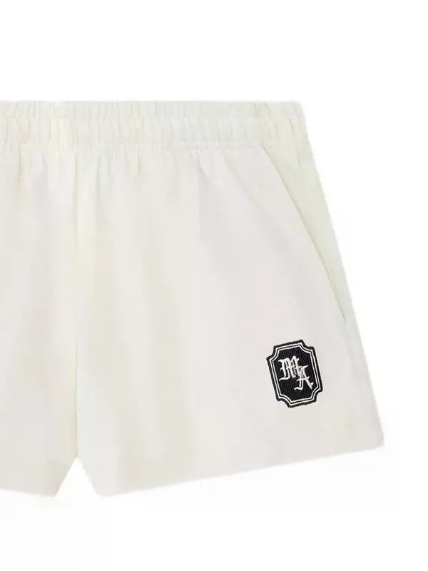 Amiri Logo-patch Mini Shorts - Neutrals