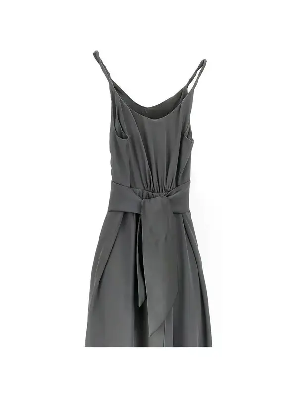 Emporio Armani Bow Sleeveless Maxi Dress - Grey