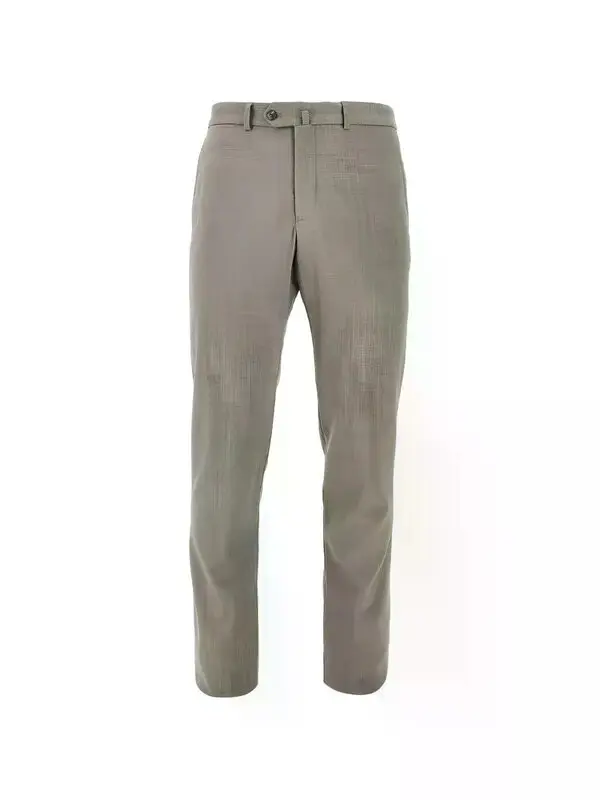 Emporio Armani Grey Tailored Trousers - Neutrals