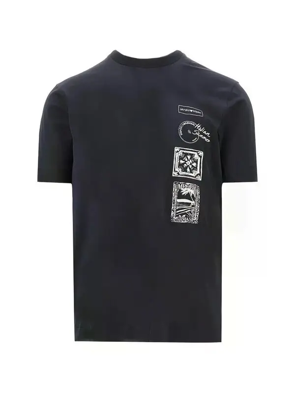 Emporio Armani Graphic-print T-shirt - Blue
