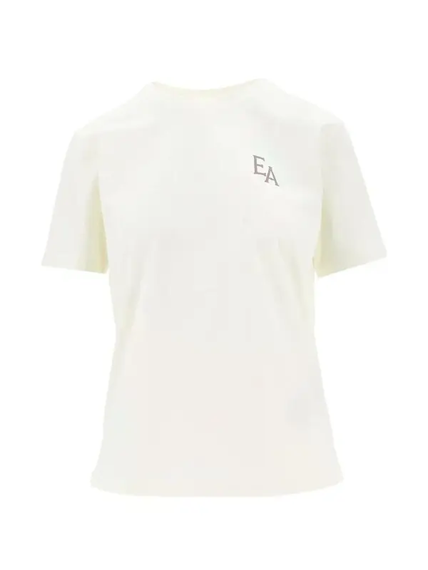 Emporio Armani Logo-detail T-shirt - Neutrals