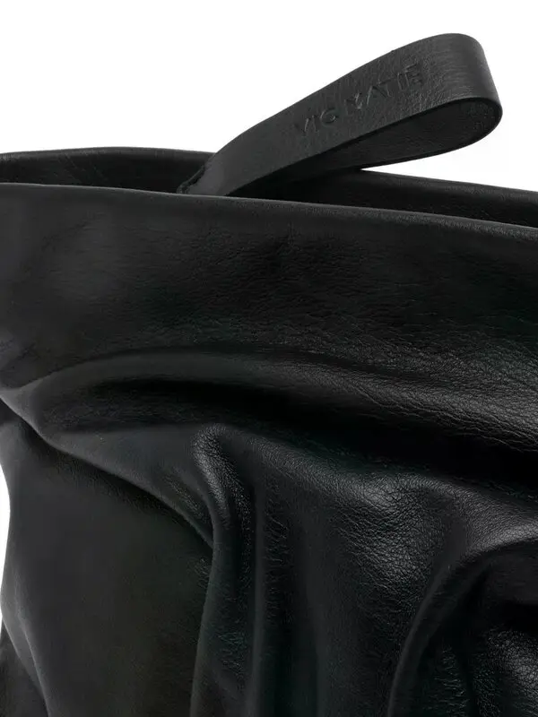 VIC MATIE Leather Travel Zip Shoulder Bag