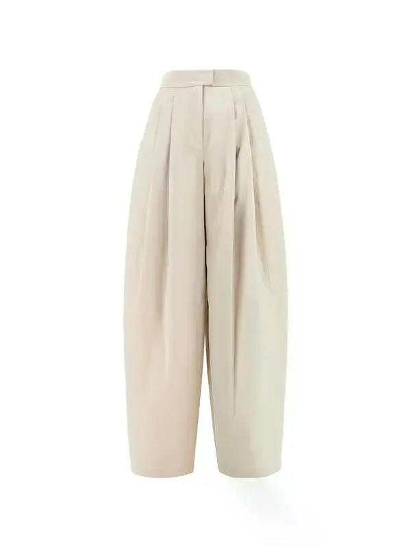 Emporio Armani Pleated Trousers - Neutrals