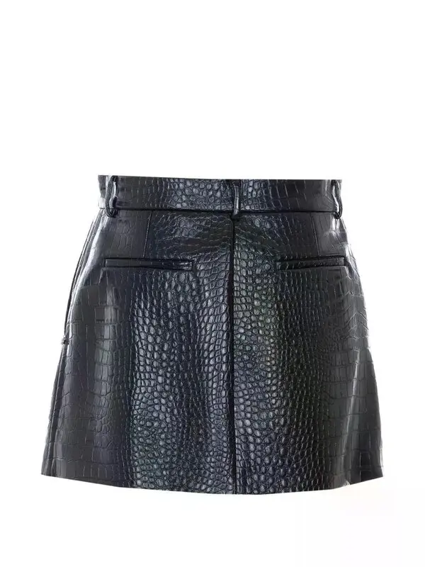 Sportmax Gleba Crocodile Mini Skirt