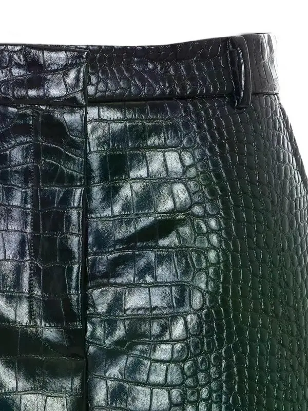 Sportmax Gleba Crocodile Mini Skirt