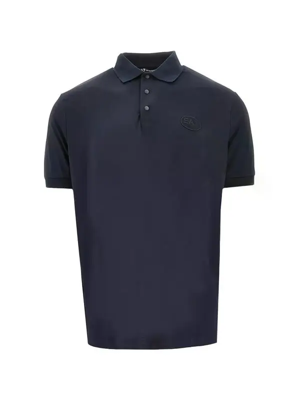 Emporio Armani Chest-logo Polo Shirt - Blue