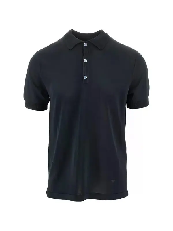 Emporio Armani Buttoned Polo Shirt - Blue