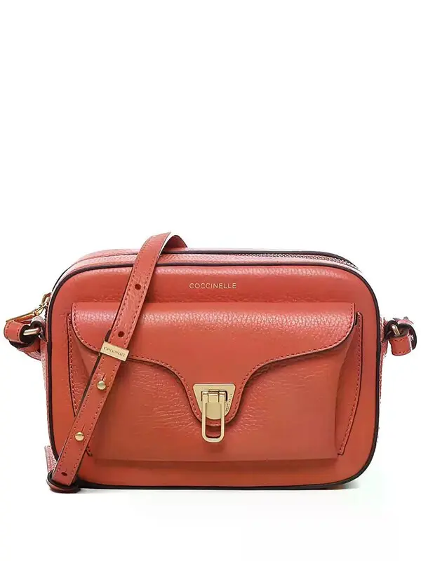 COCCINELLE Beat Soft Leather Crossbody Bag - Orange