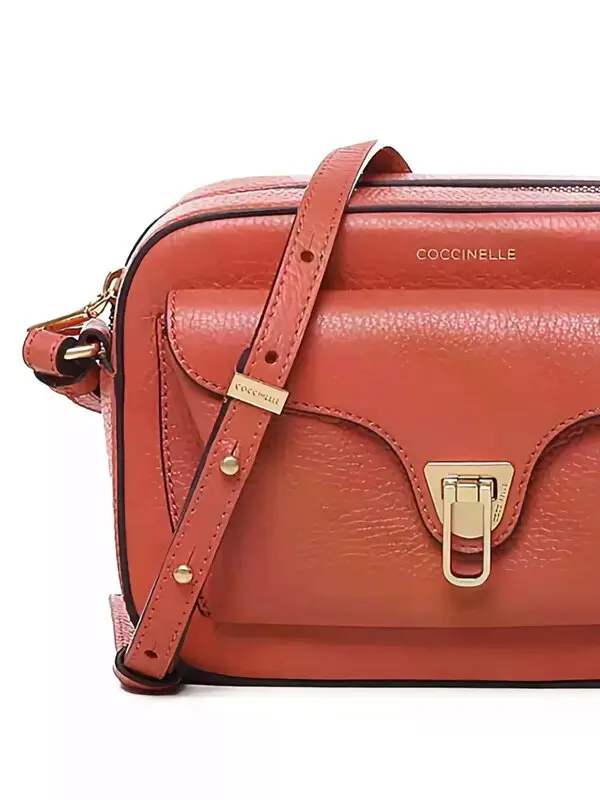 COCCINELLE Beat Soft Leather Crossbody Bag - Orange
