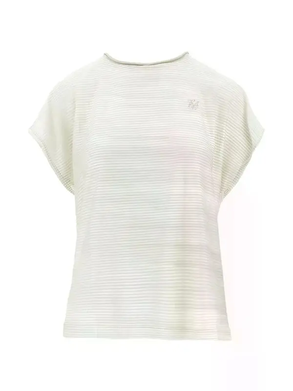 Emporio Armani Striped Top - Neutrals