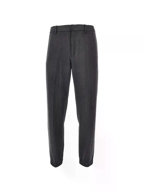 Emporio Armani Striped Trousers - Grey