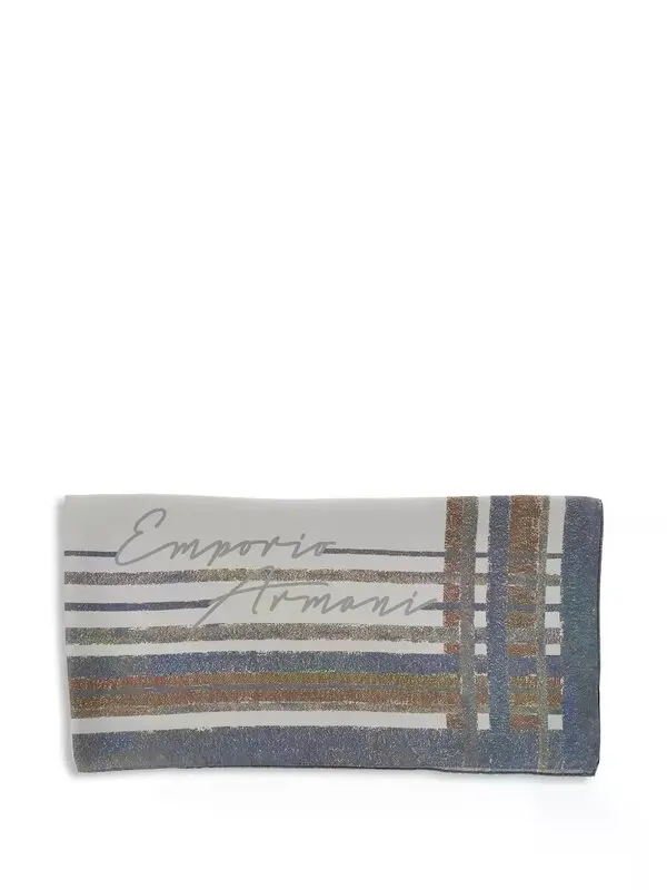 Emporio Armani Striped Scarf - Neutrals