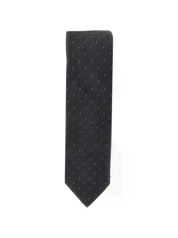 Emporio Armani Polka-dot Tie - Black