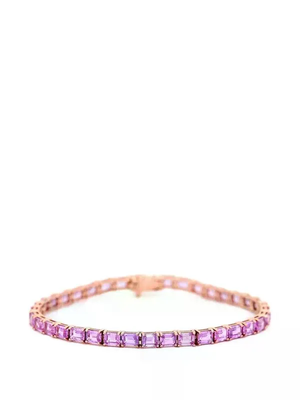 YI COLLECTION Sapphire Tennis Bracelet - Pink