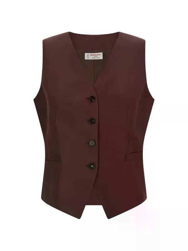 Alberto Biani V-neck Button Vest