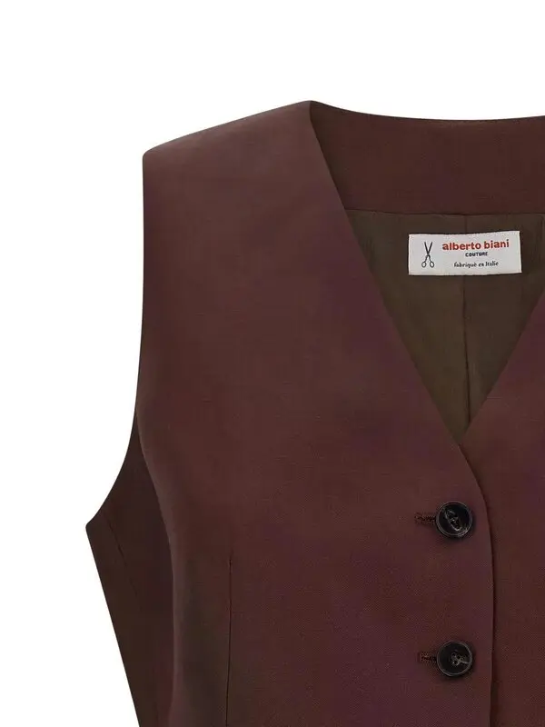 Alberto Biani V-neck Button Vest