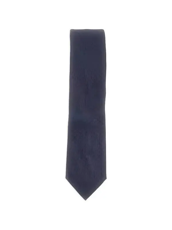 Emporio Armani Textured Neck Tie - Blue