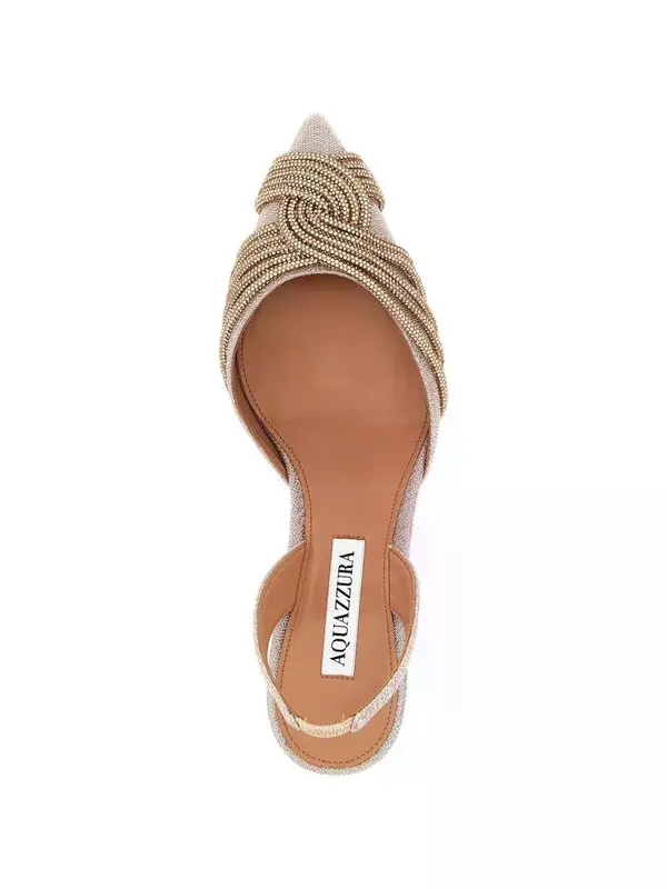 AQUAZZURA Gatsby Slingback Pumps - Neutrals